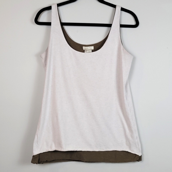 Matilda Jane | Tops | Matilda Jane Layered Cream And Olive Green Tank ...